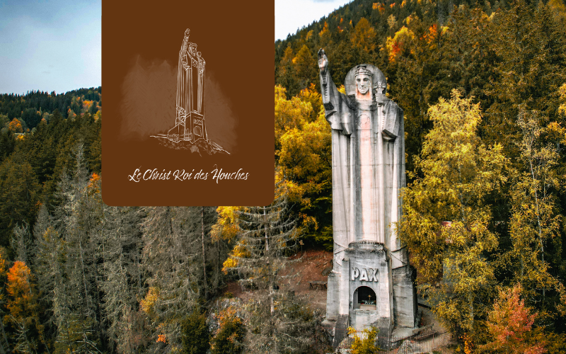 La statue du Christ-Roi aux Houches - Vivre en Haute-Savoie