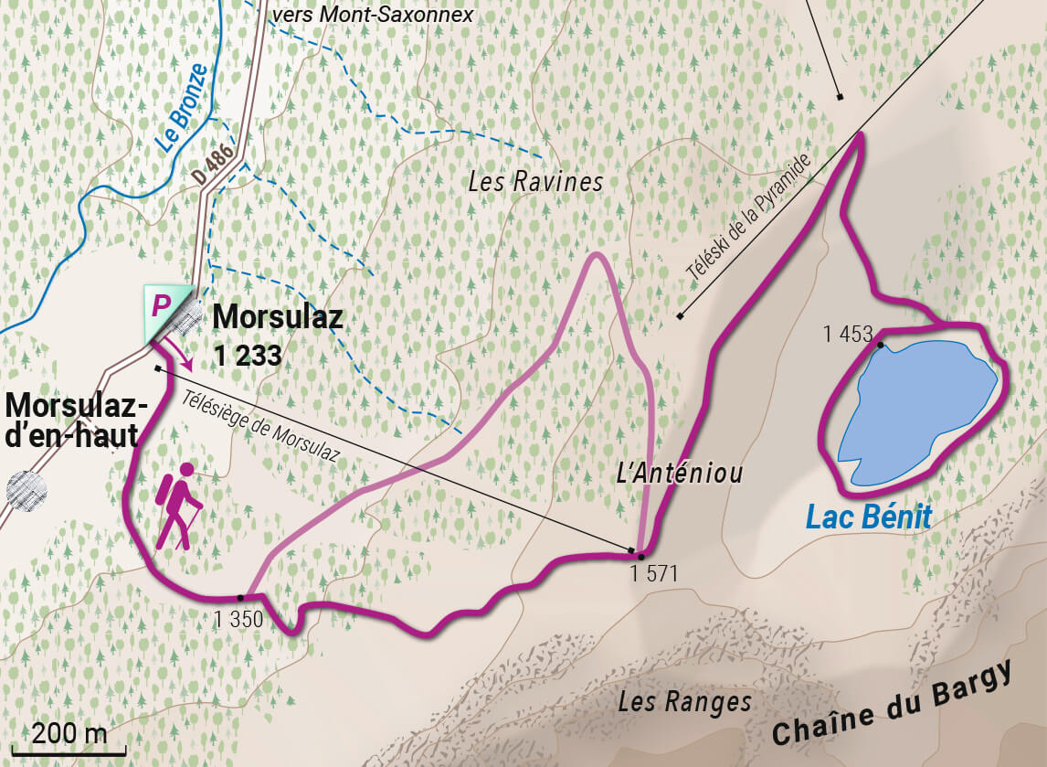 Randonnée au lac Bénit